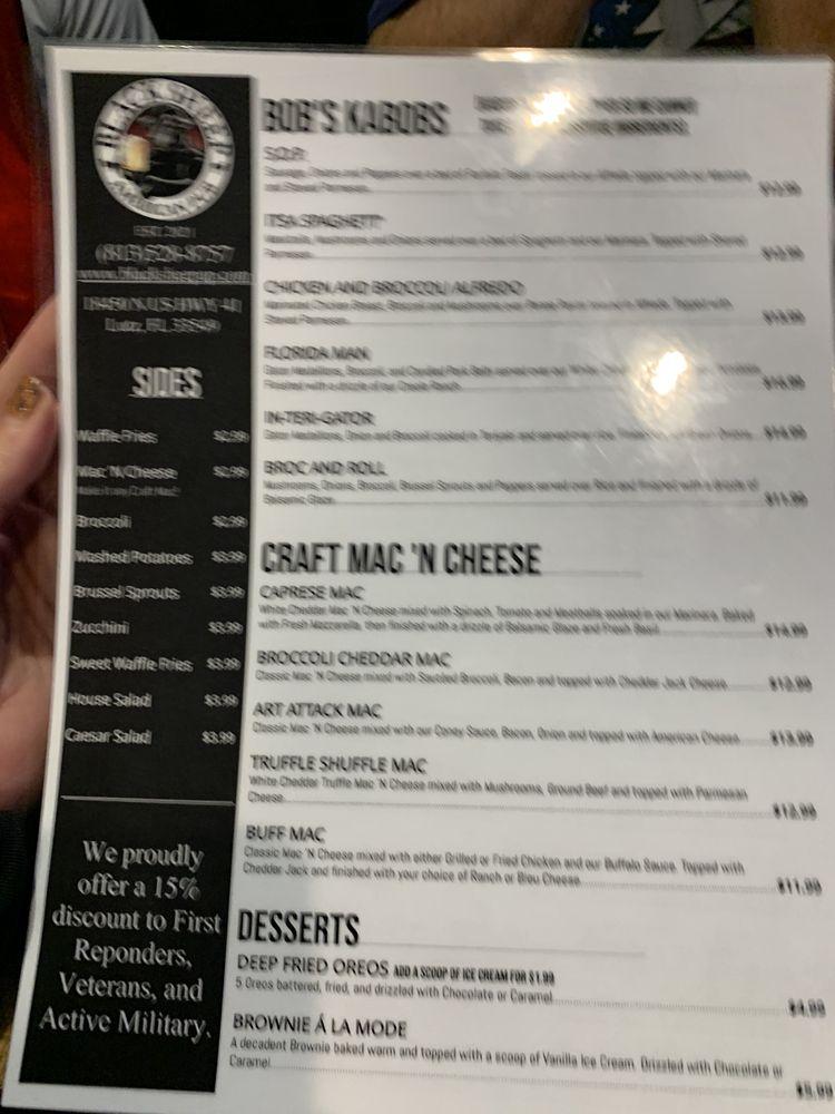 Menu at Black Sheep American Pub, Lutz