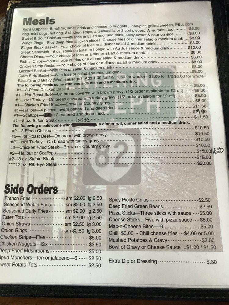 Menu at R&R Drive In restaurant, Joseph