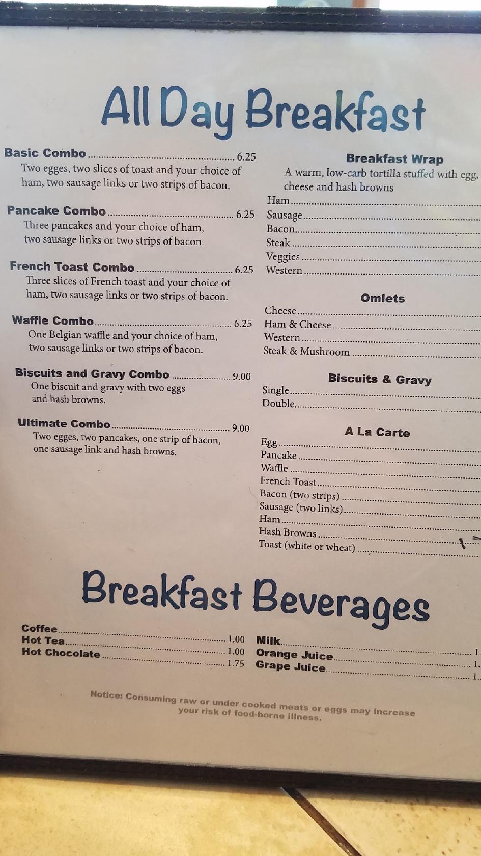 Menu at Udder Delights restaurant, Wayne