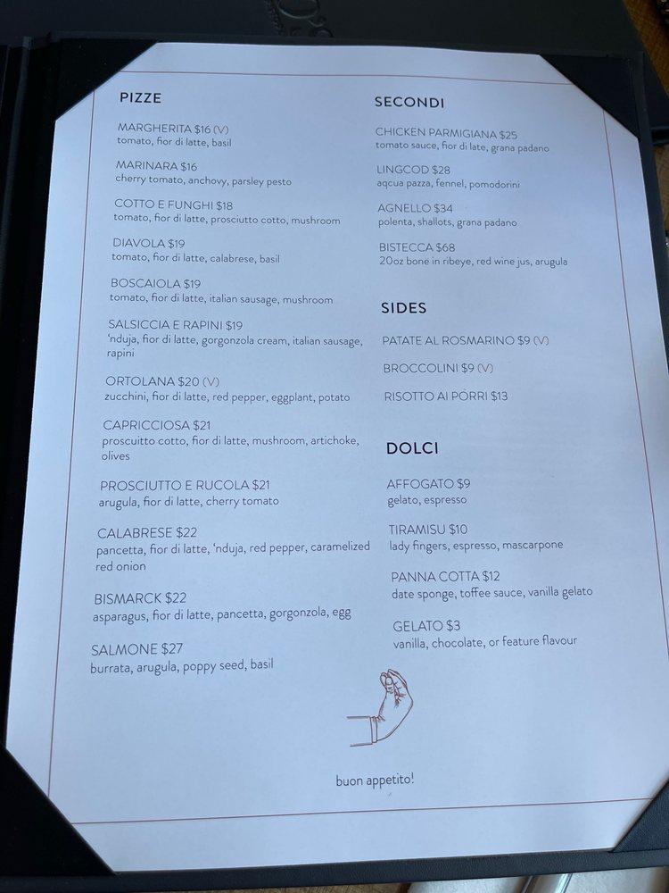 Menu at Claudio's Ristorante pub & bar, Burnaby