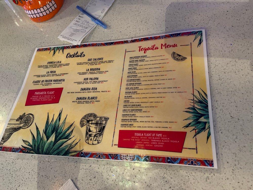 Menu at FAT TACO TEQUILA BAR Hoboken, Hoboken, 32 Newark St.