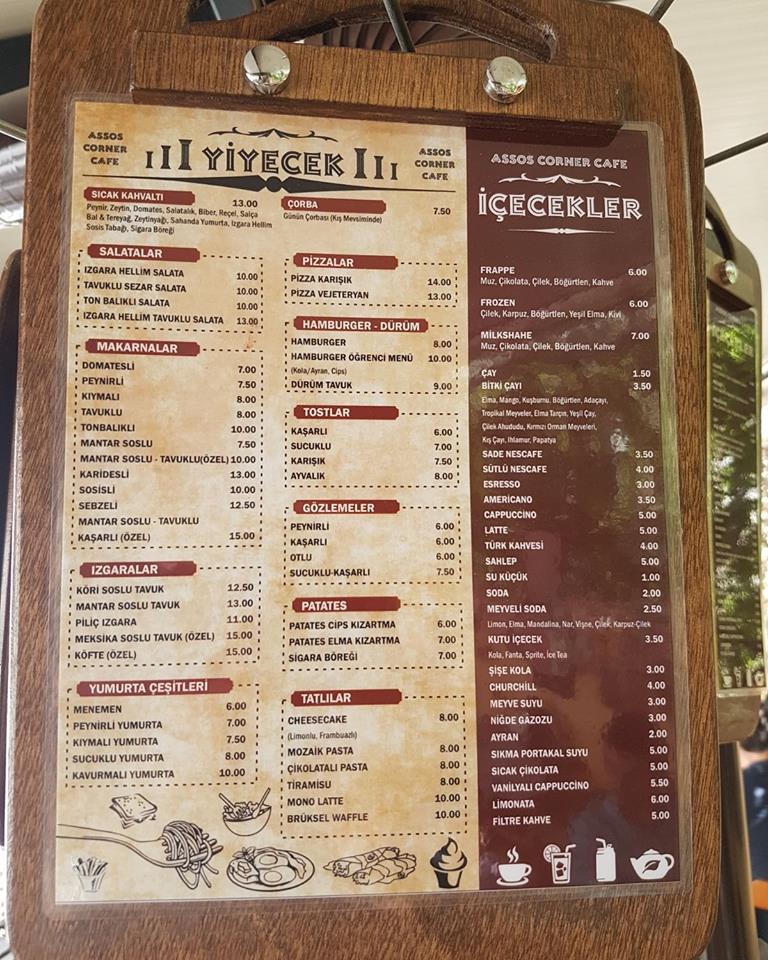 Carta de Assos Corner, Çanakkale
