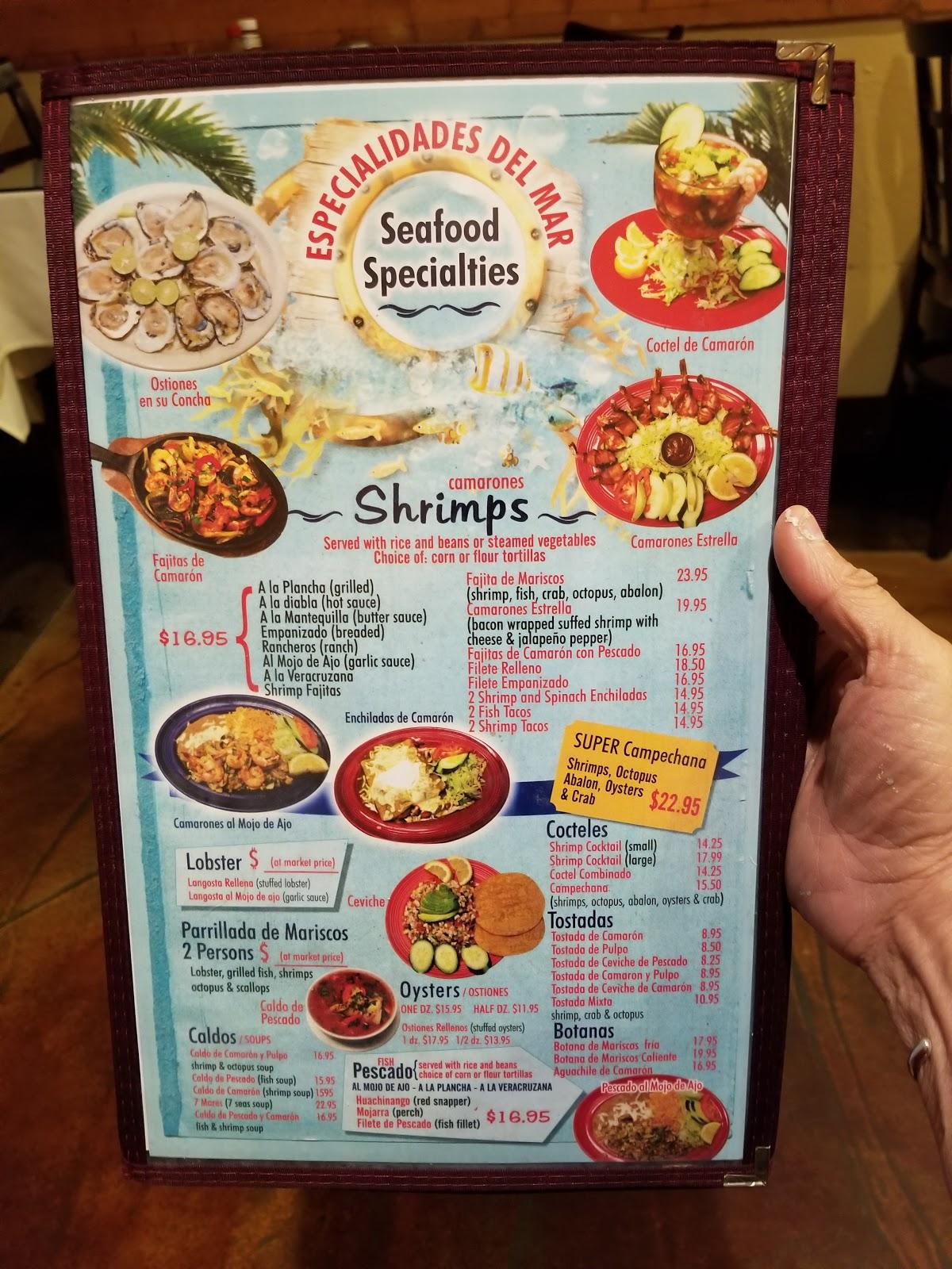 Menu at La Estrella Mexican Restaurant, Selma