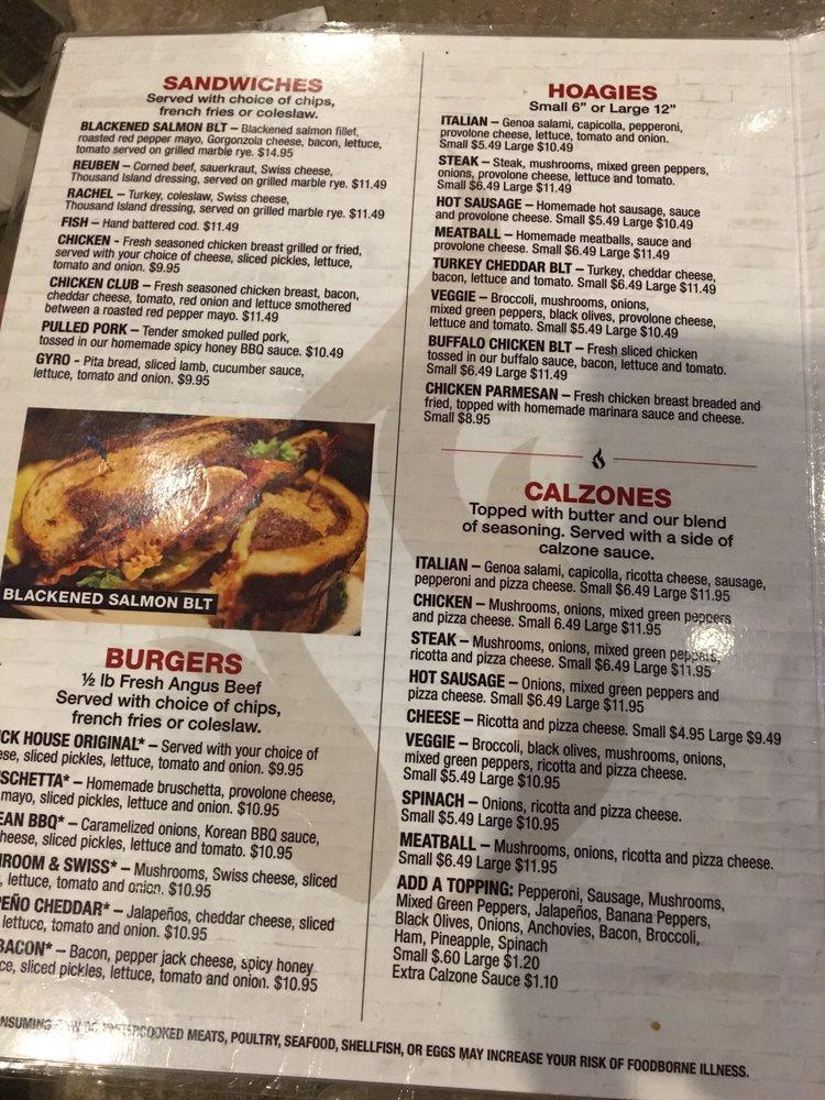 Menu at Brick House Tap & Grill pub & bar, Irwin
