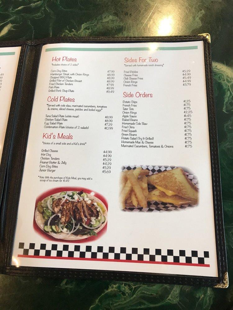 Menu at Park Road Soda Shoppe restaurant, Charlotte, Park Rd
