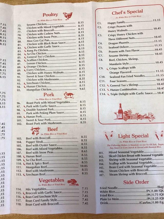Menu at Stir King restaurant, Warner Robins