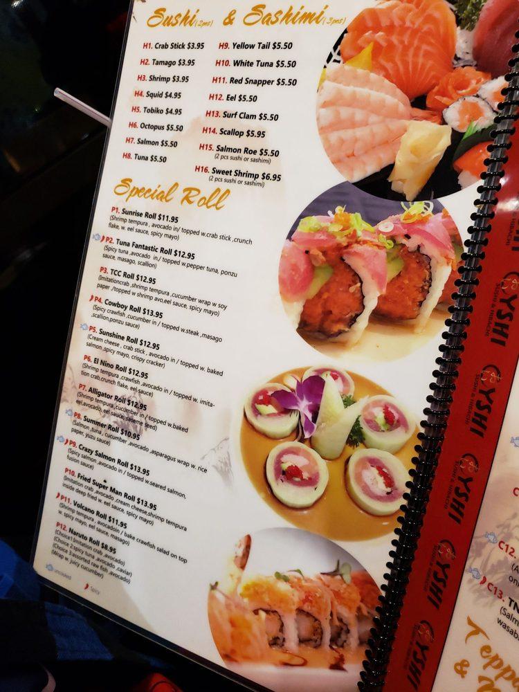 Menu at Oyshi - Sushi & Hibachi restaurant, Grand Prairie