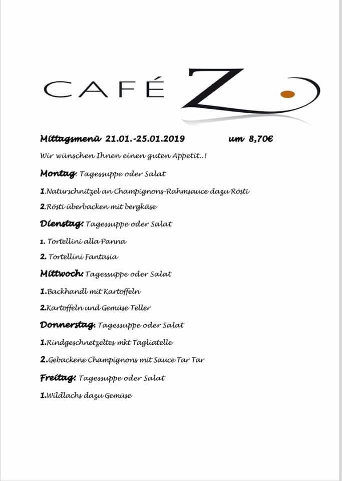 Speisekarte von CAFÉ Z cafe, Feldkirch