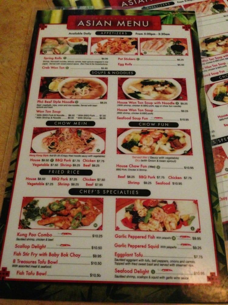 Menu at Capitol Casino pub & bar, Sacramento