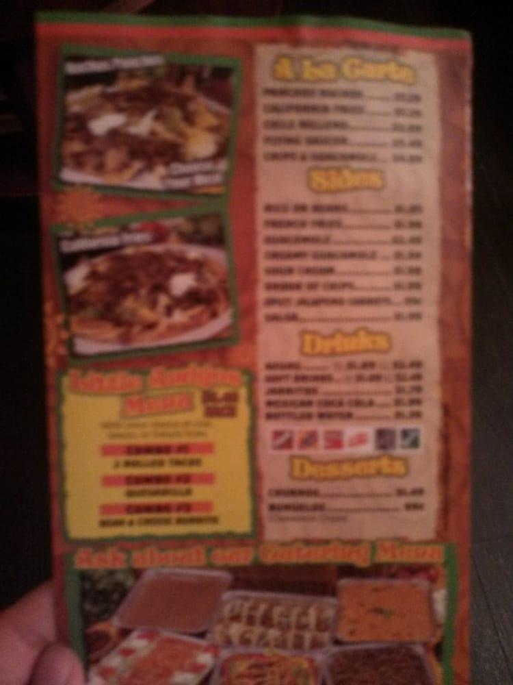 Carta del restaurante Panchos Authentic Mexican Grill, Chula Vista, 933 ...