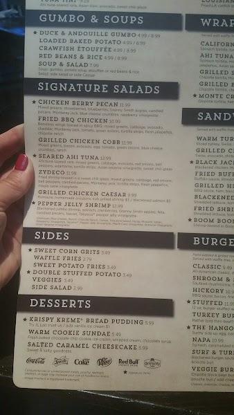 Menu at Walk-On's Sports Bistreaux - Shreveport Restaurant, Shreveport ...