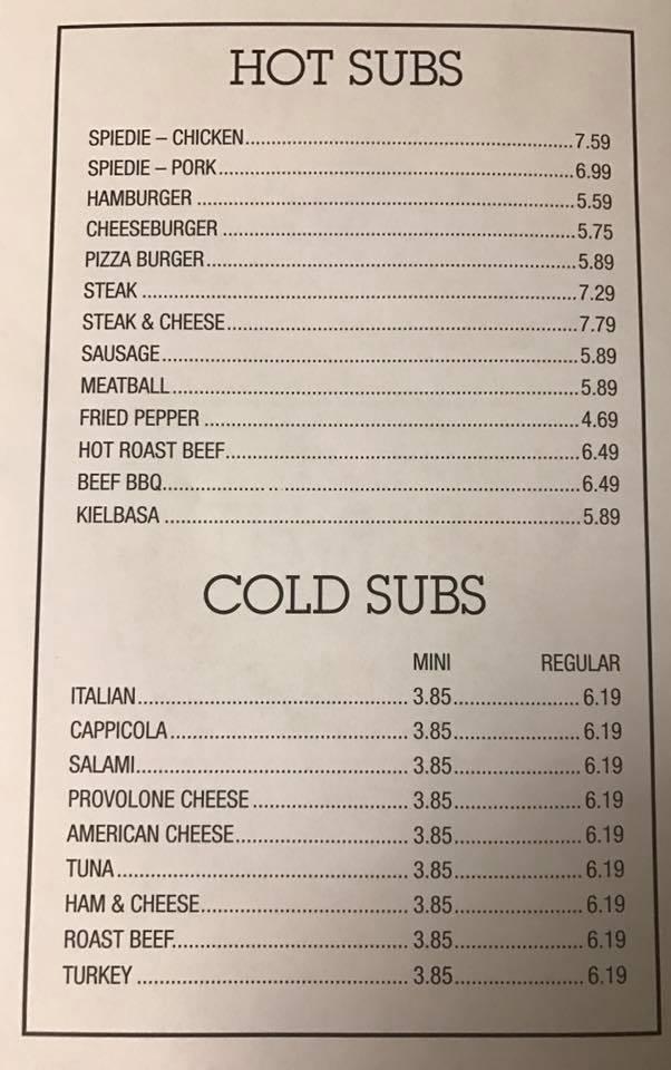 Menu at Lupo's Char-Pit BBQ, Endicott