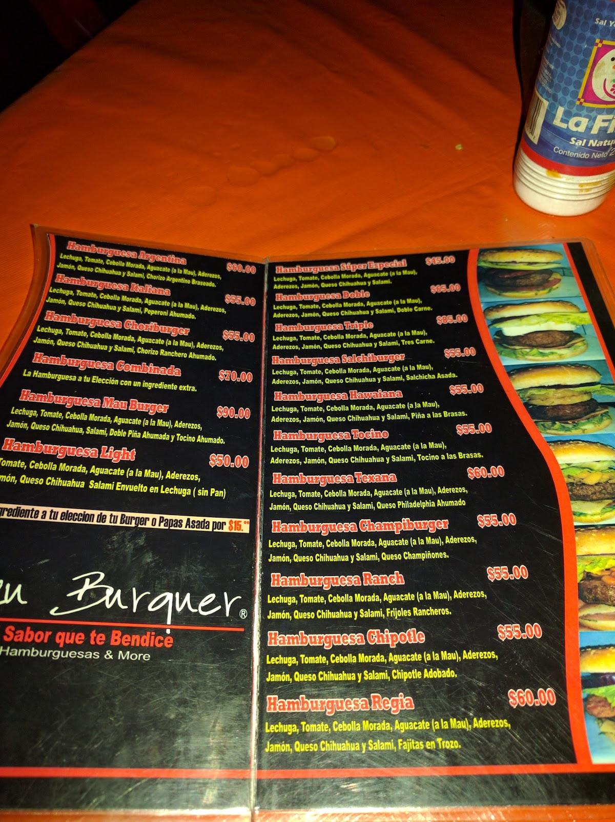 Carta del restaurante Mau Burger, San Nicolás del los Garza, Av. Santo ...