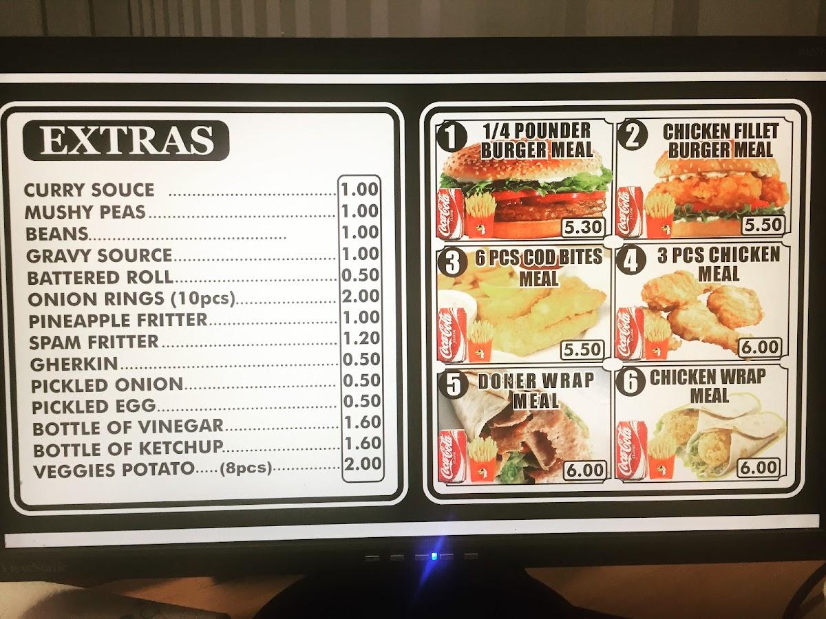 Menu at Mildenhall Fish & Chips fast food, Mildenhall