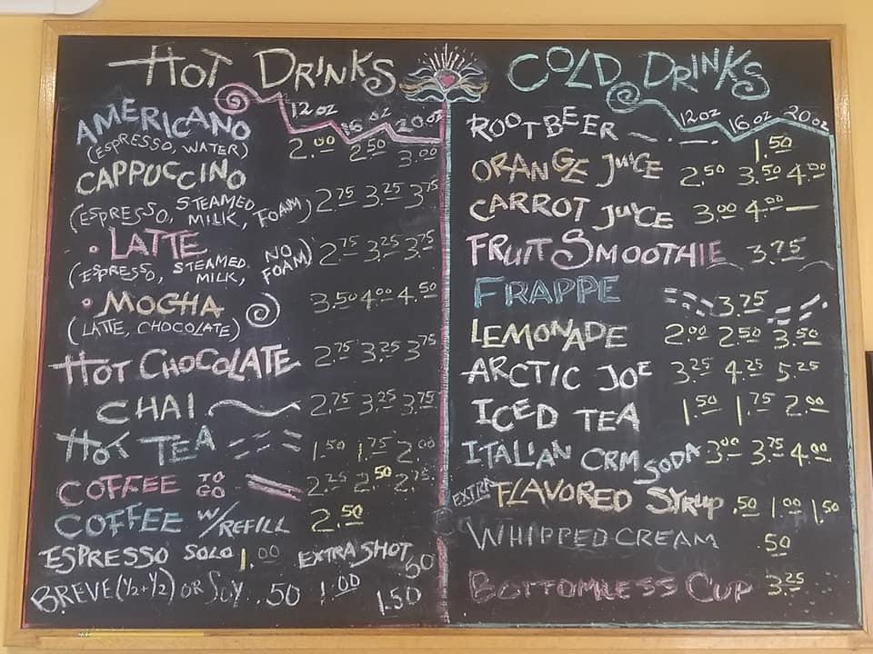 Menu at Blue House Bakery & Cafe, Carlsbad