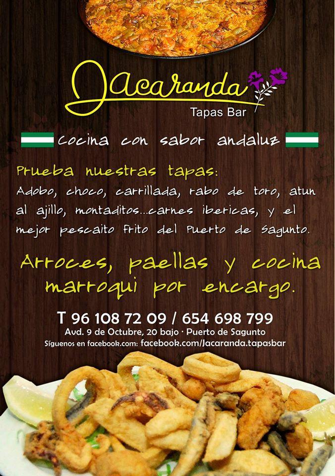 Menu at Restaurante Jacaranda, Port de Sagunt