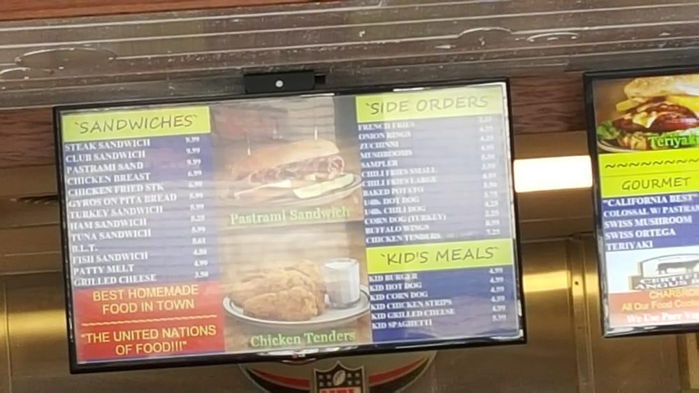 Menu at California Burgers restaurant, Citrus Heights, Auburn Blvd