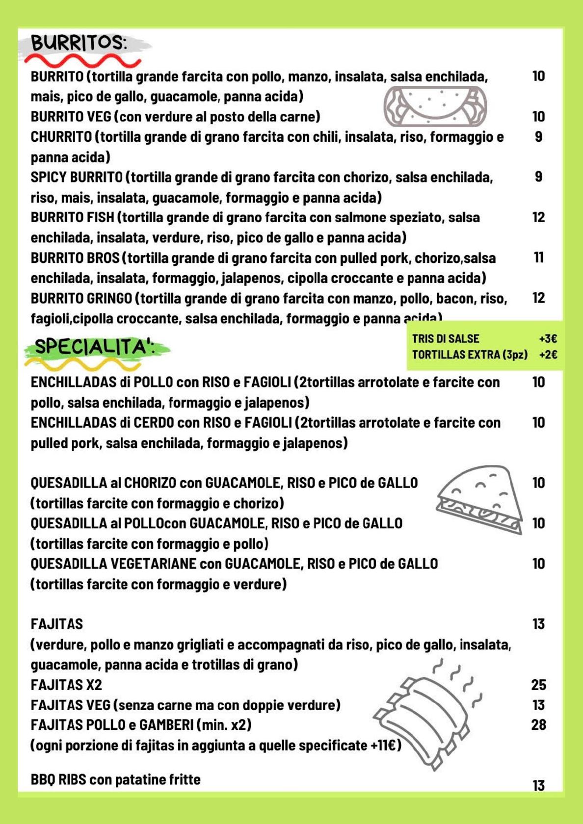 Menu da TAKO BROS Rapallo ristorante, Rapallo