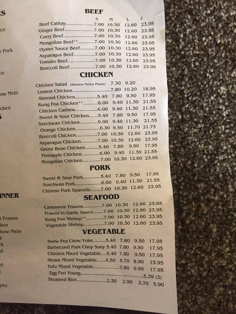 Menu at Rinaldi's Market restaurant, Linden