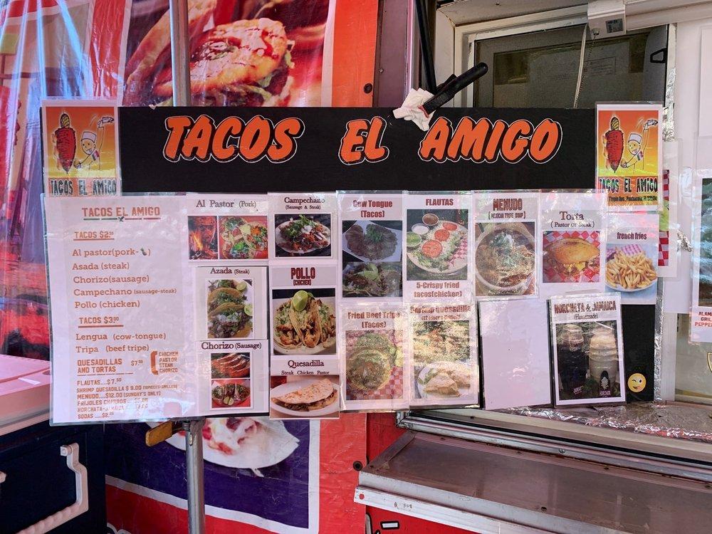 Menu at Taco El Amigo restaurant, Pensacola, Tippin Ave
