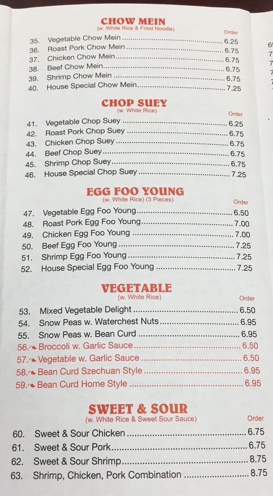 Menu at Shanghai House Restaurant, Southaven, Getwell Rd a2
