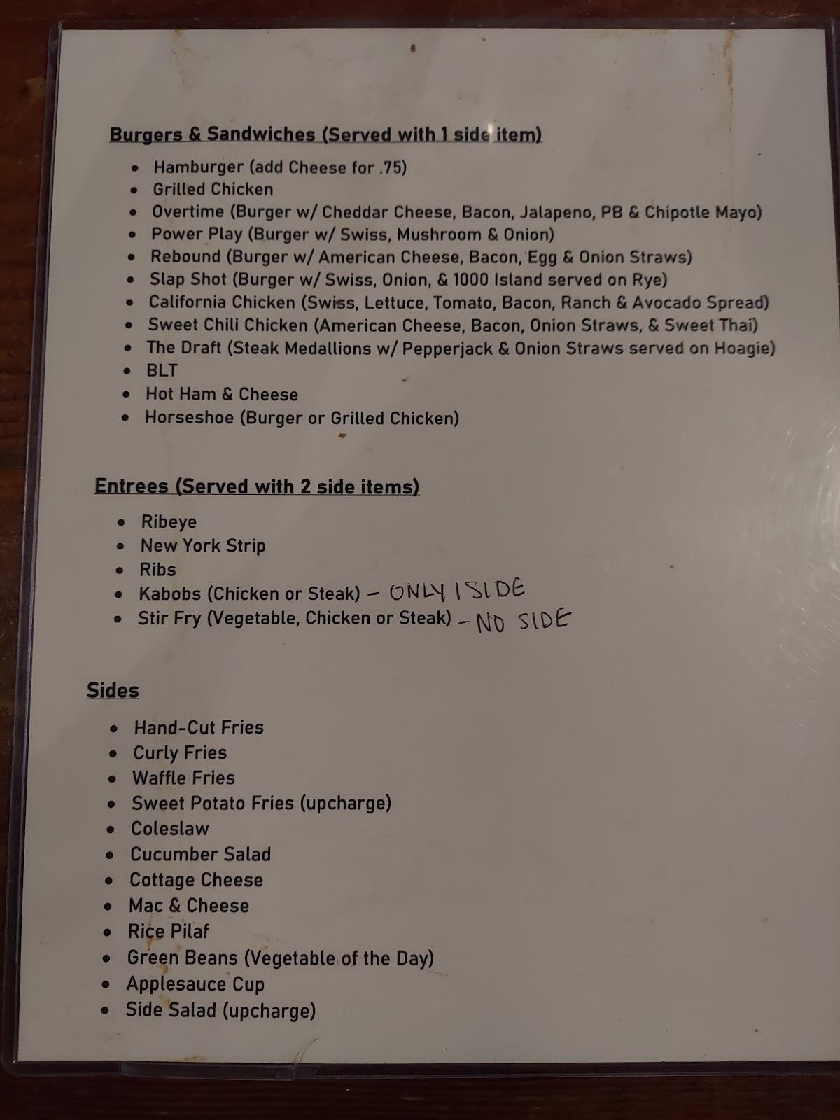 Menu at The Draft Sports Bar And Grill, Decatur