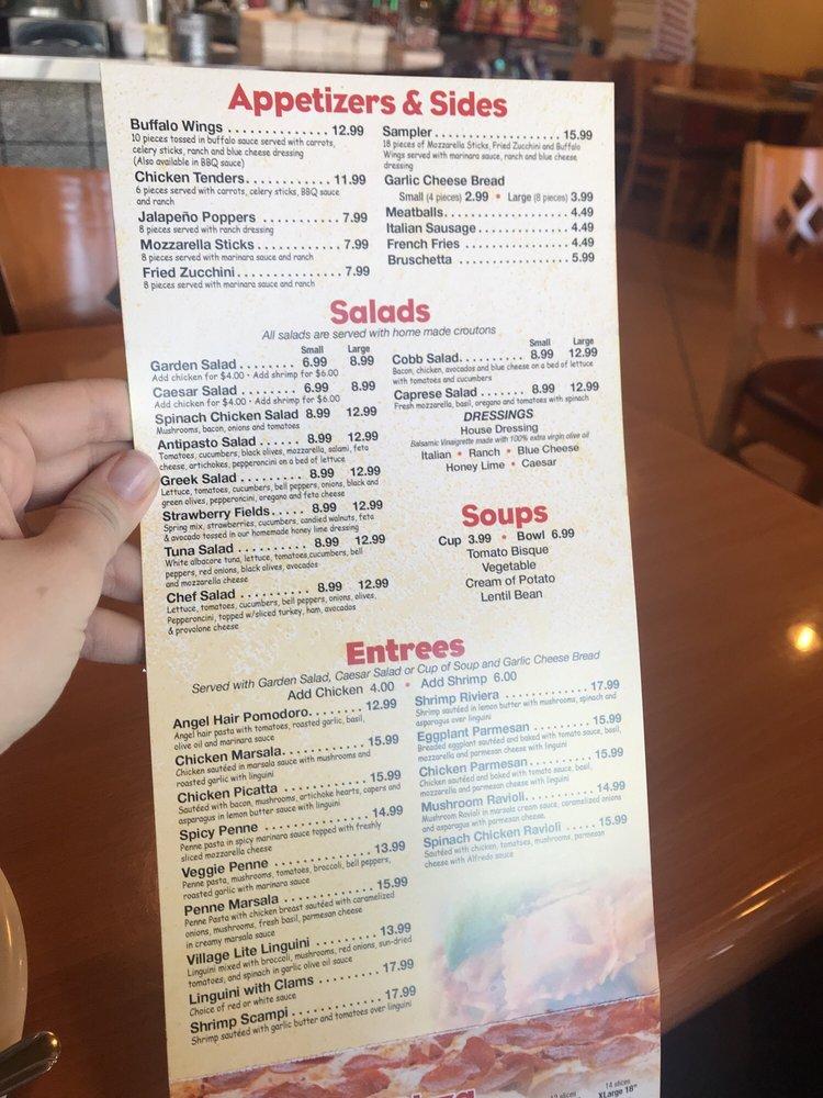 Menu at Riviera Village Pizza pizzeria, Redondo Beach, S Catalina Ave #5503
