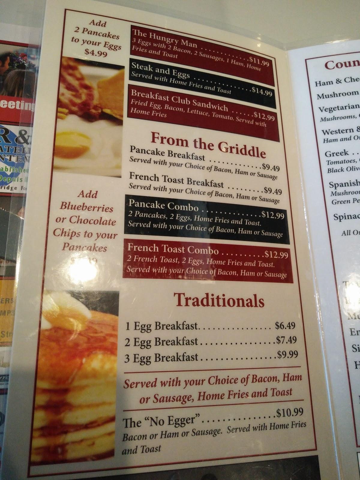 Menu at Country Kitchen restaurant, Winchester