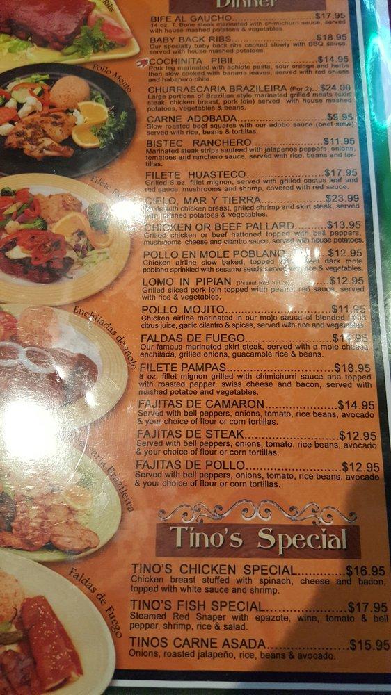 Menu at Mexicali Bar & Grill, Riverside