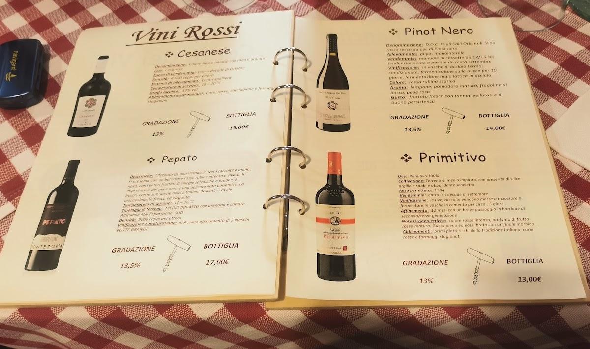 Menu da Osteria da Ottavio ristorante, Manziana