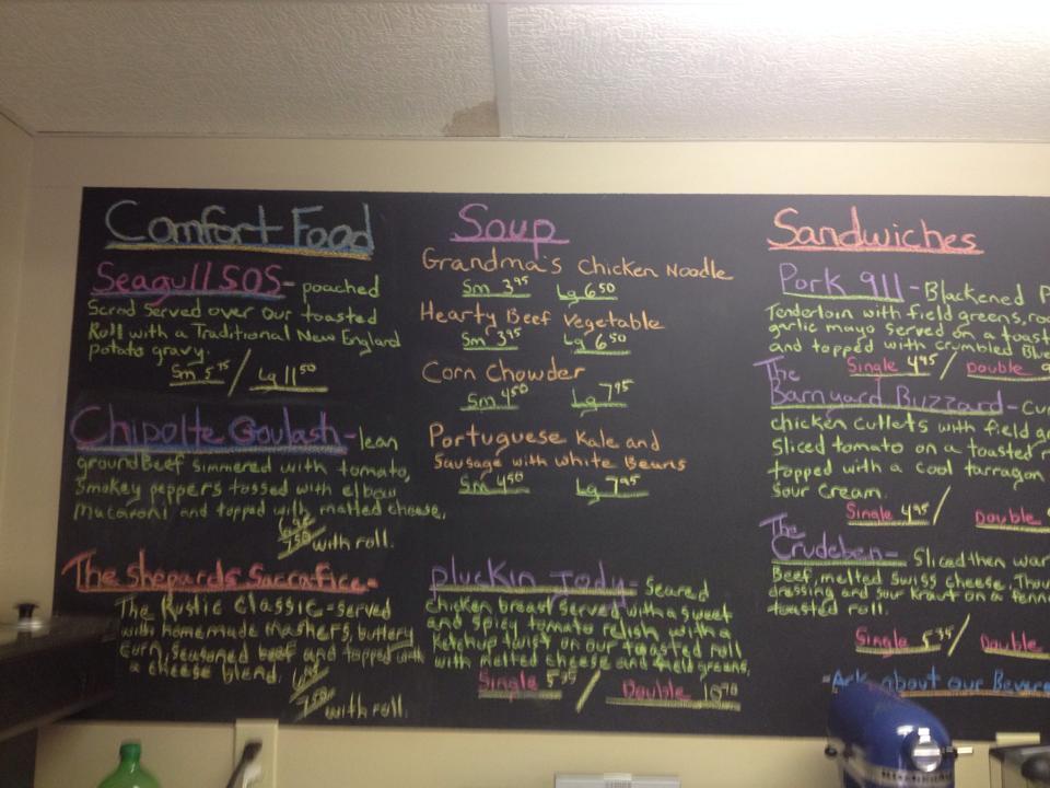 Menu at The Soup Shack restaurant, Shapleigh, 184 Emery Mills Rd