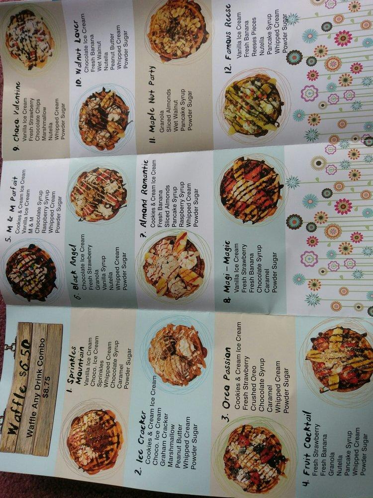 Menu at Waffle Magic desserts, West Babylon, 80 NY-109