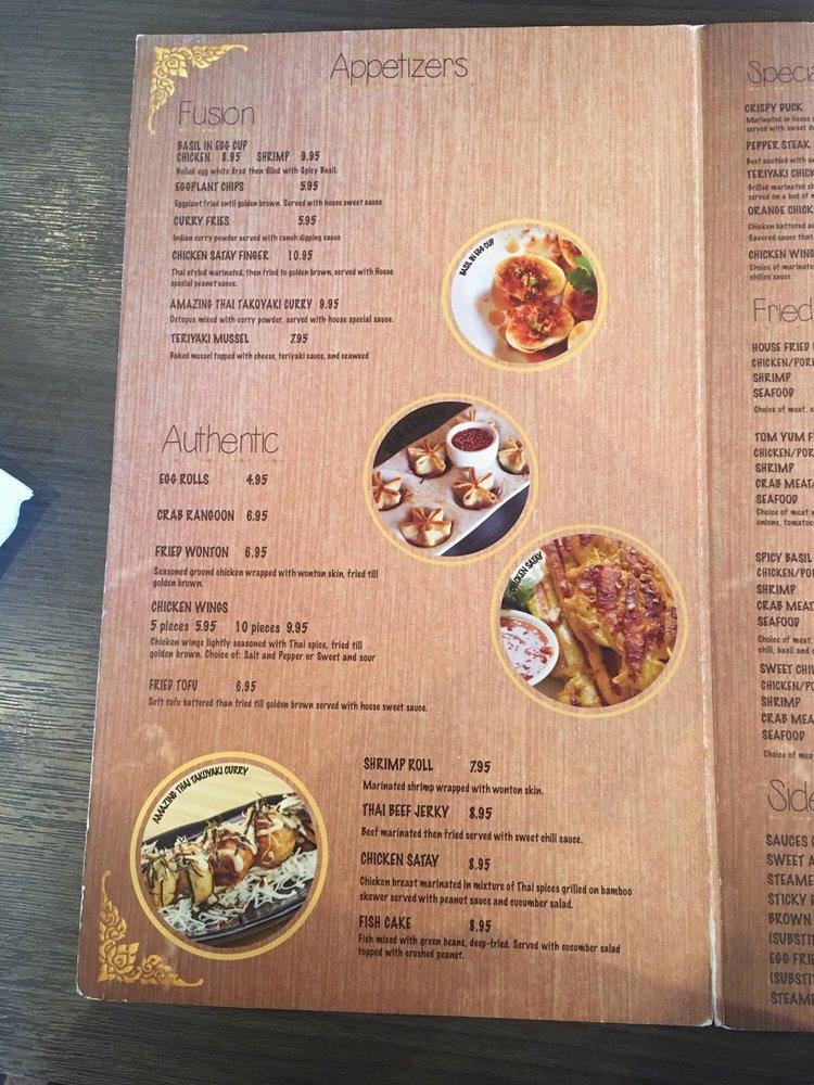 Menu at Amazing Thai restaurant, North Las Vegas, W Ann Rd #109