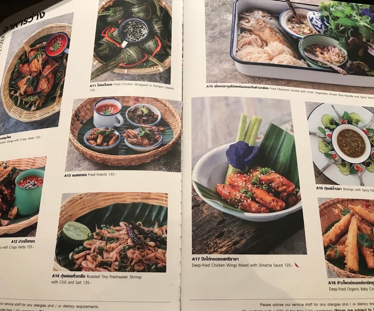 Menu at Ginger Farm Kitchen restaurant, Chiang Mai, One Nimman