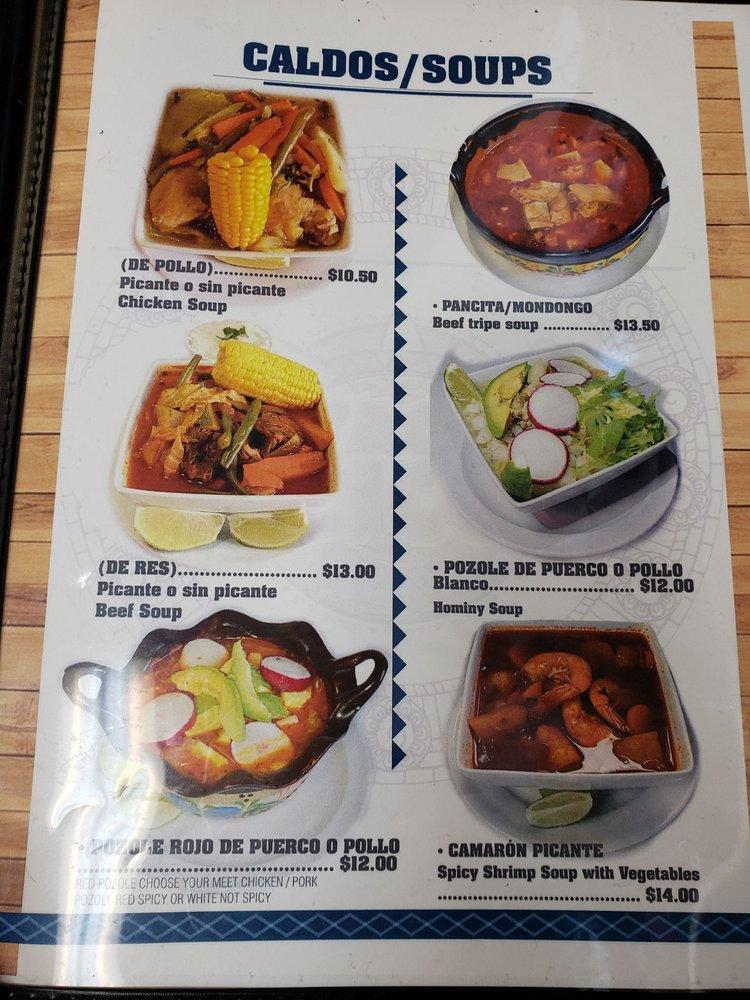 Menu at Taco Rico restaurant, Hyattsville