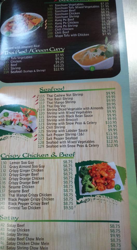 Menu at C&T Wok Express restaurant, Ajax