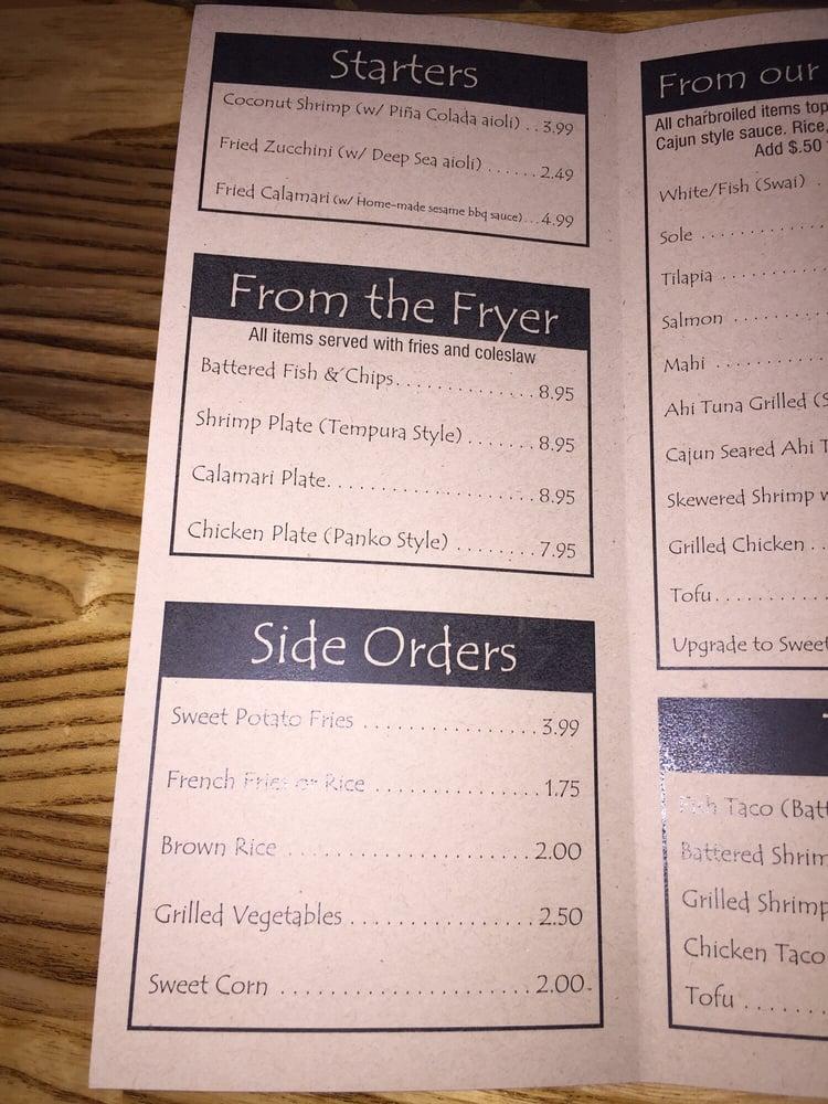 Menu at DEEP SEA FISH GRILL restaurant, Norco
