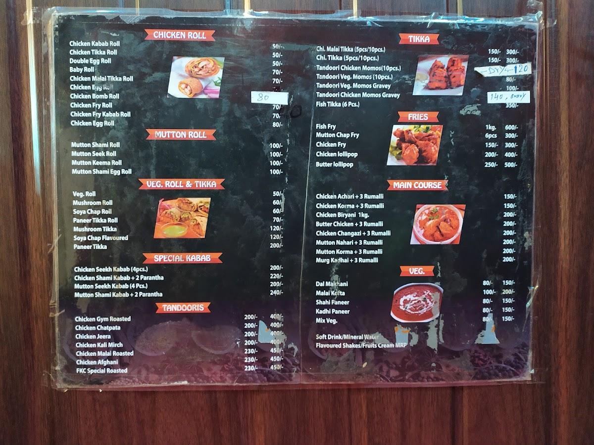 Menu at FKC, New Delhi, 48