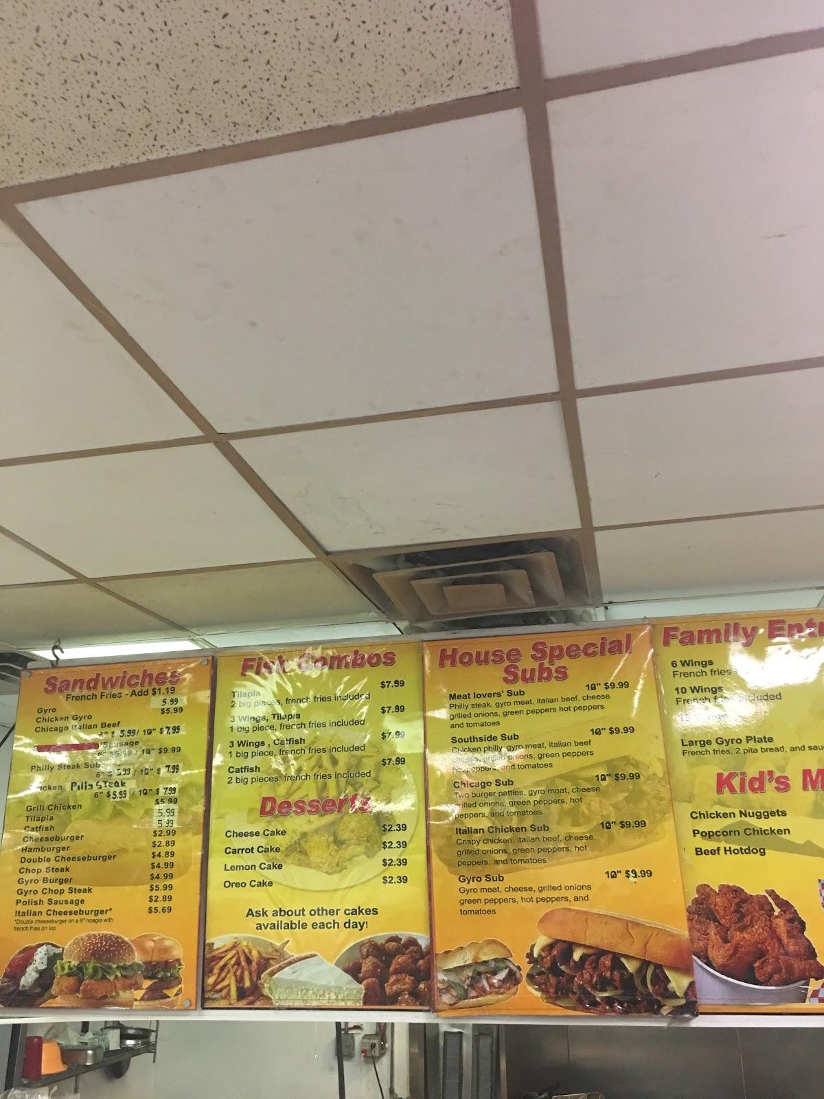 Menu at Southside Food & Deli restaurant, Minneapolis