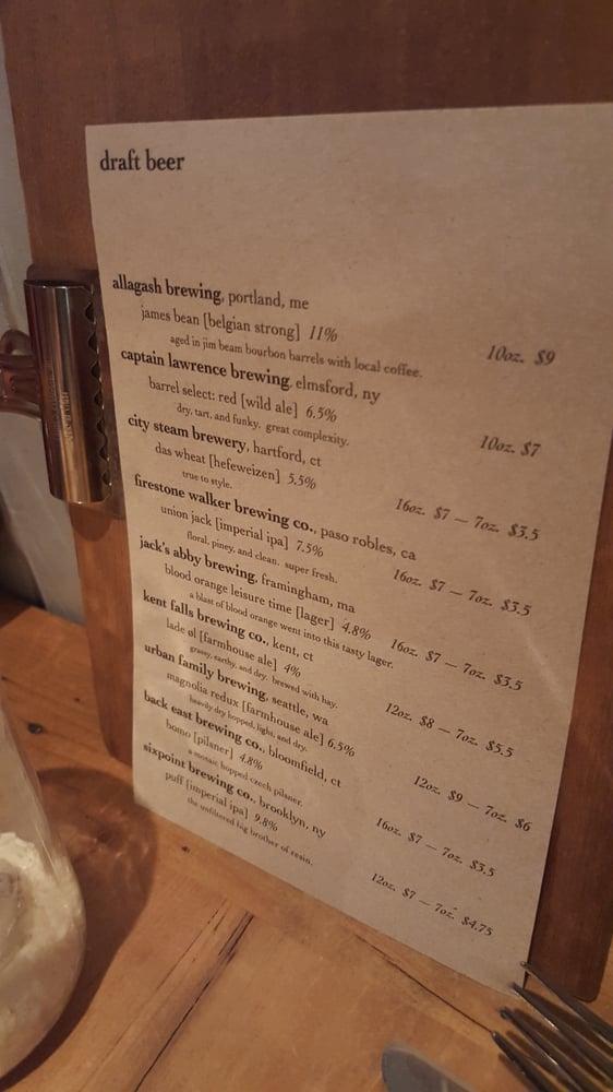Menu at Birch Hill Tavern pub & bar, Glastonbury