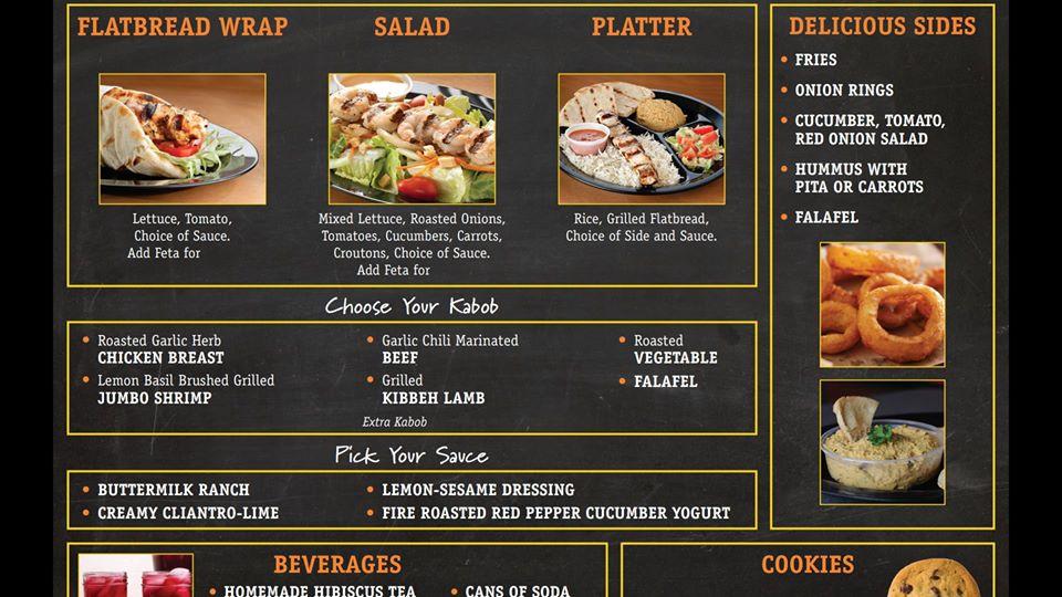Menu at Curb Appeal Food Truck restaurant, Pittsburgh