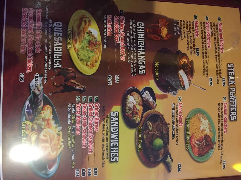 Menu at El Rodeo Mexican Restaurant - Robertsdale, Robertsdale