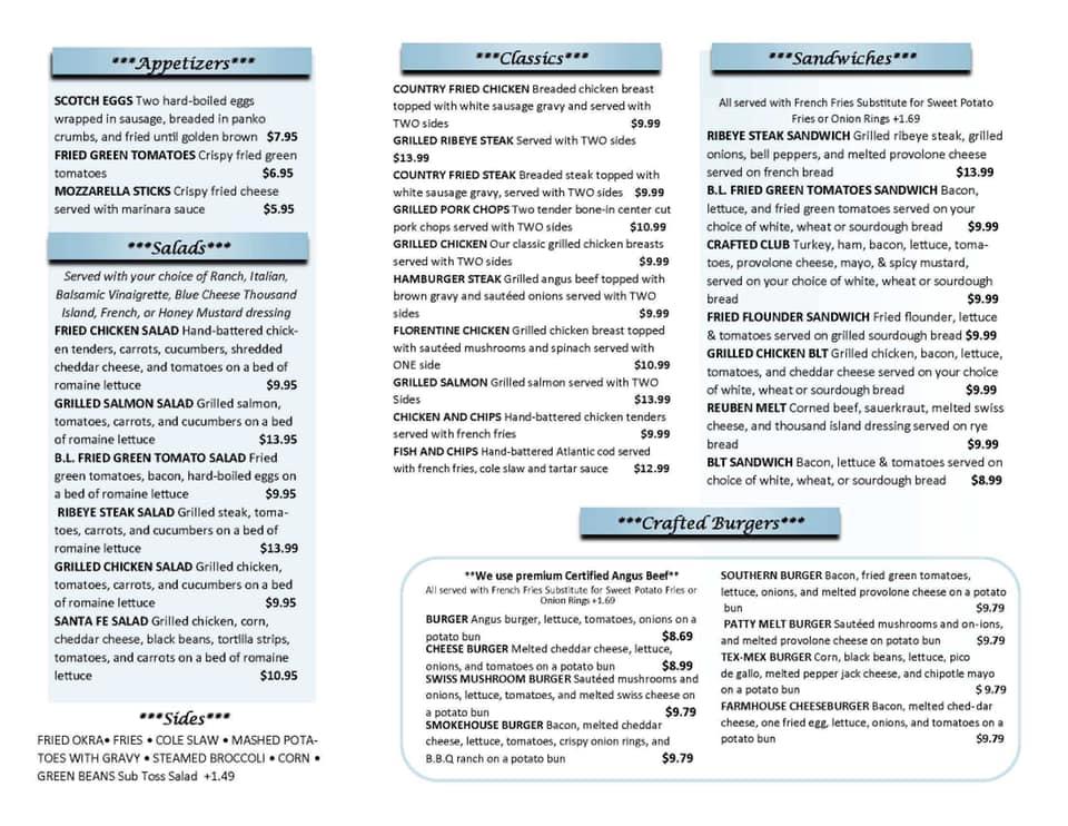 Menu at Food Craft restaurant, Newport News