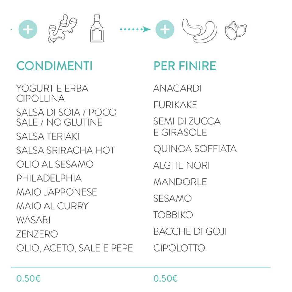 Menu at MR POKE TREVISO restaurant, Treviso