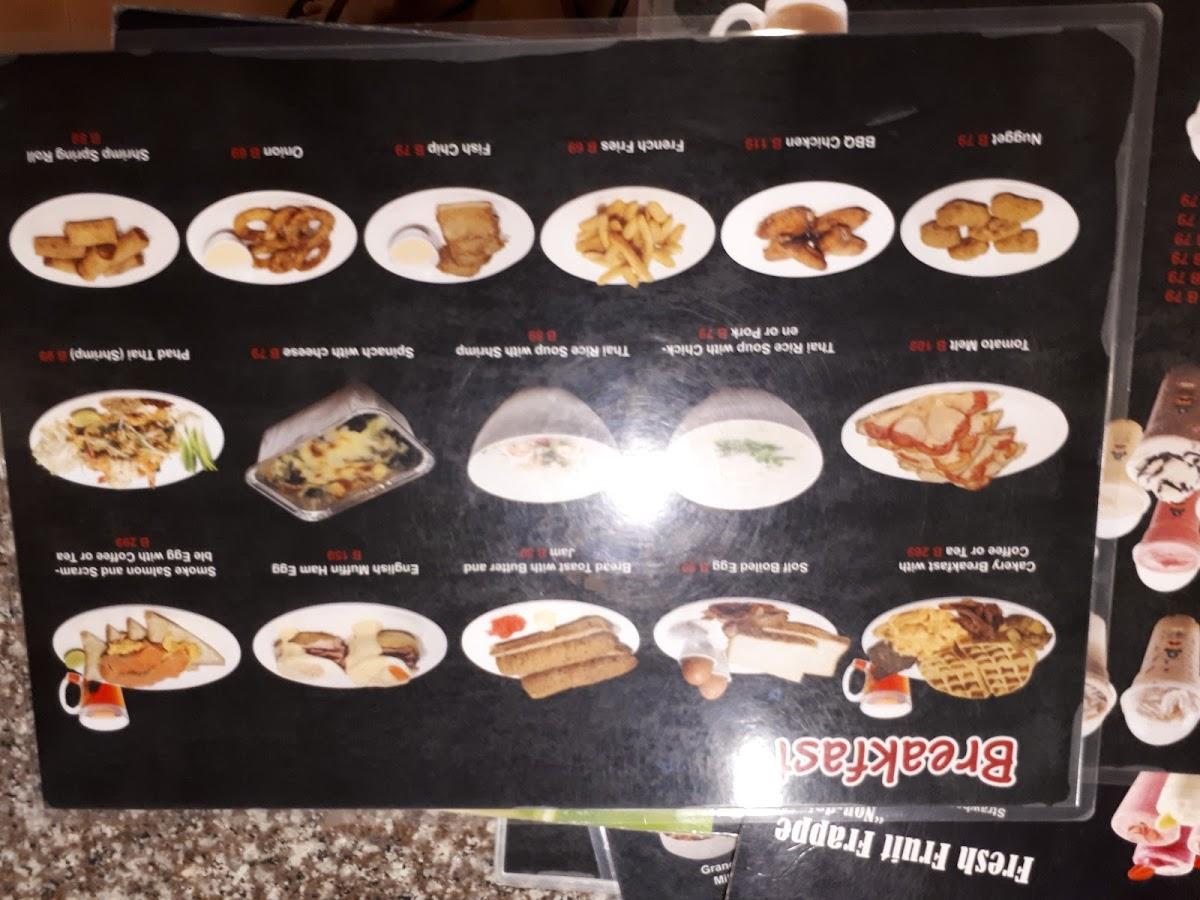 Menu at Cakery cafe by Pao, Pa Tong
