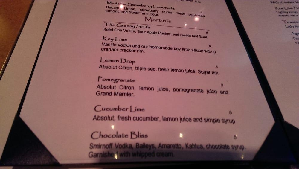 Menu at Maderas Steak & Ribs pub & bar, Los Alamitos