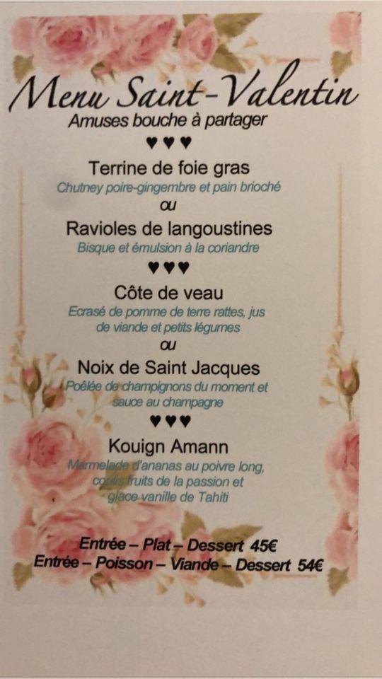 Menu au Restaurant Le Balata, L'Aiguillon-sur-Vie, Route de Coëx (D6 ...