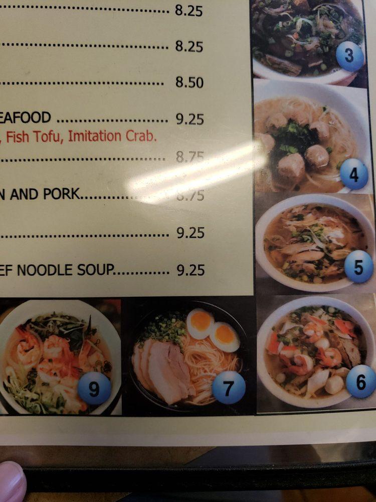 Menu at Pho Zero Degree pub & bar, Las Cruces