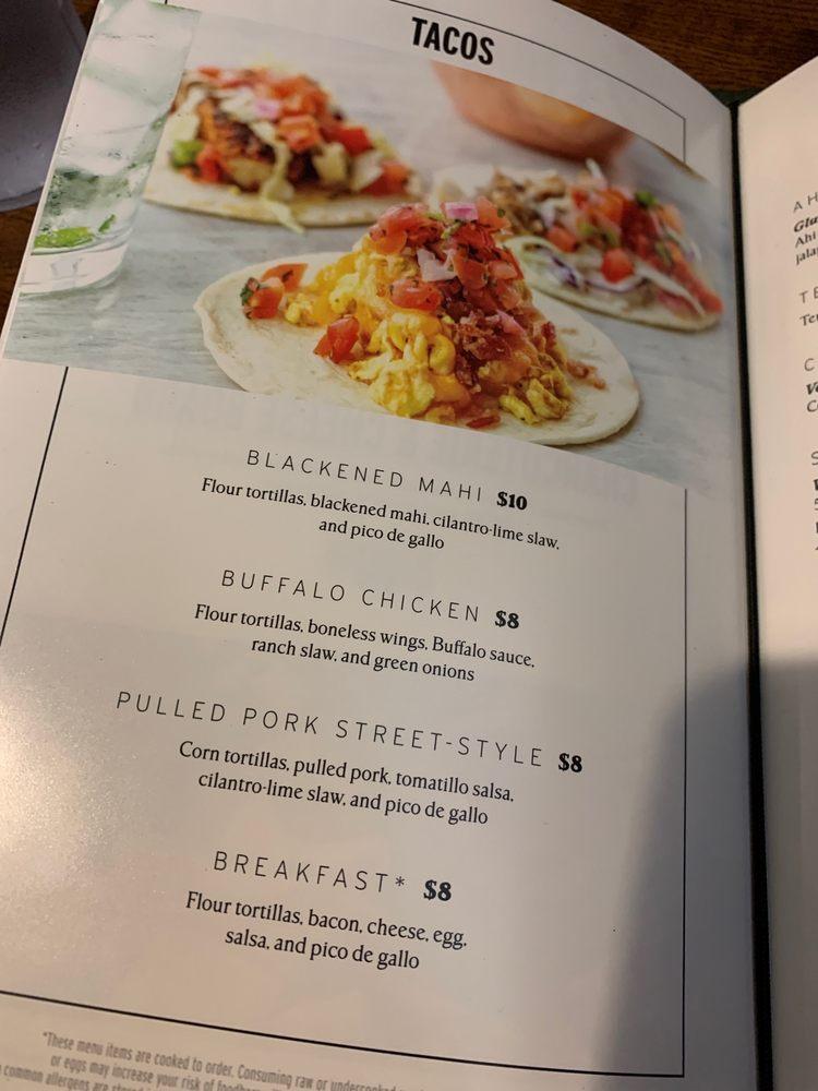 Menu at Drive Shack pub & bar, Richmond