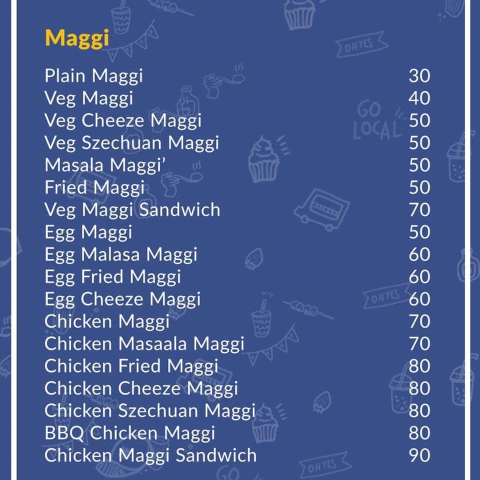 Menu at The Food Caravan, Vijayawada, 39, Guru Nanak Colony